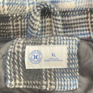 Hurley | Jackets & Coats | Brand New Hurley Blue Plaid Lined Shaket ...
